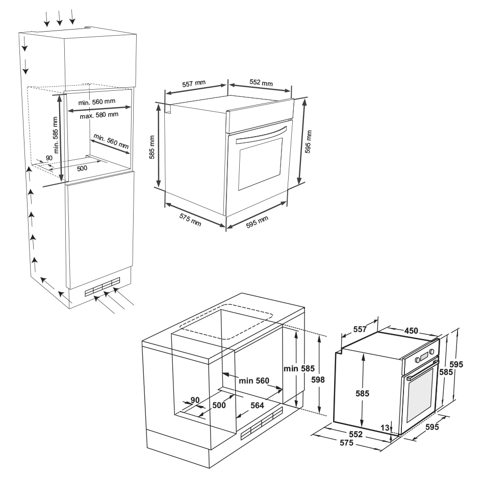 EO6 F10PTUD XS - EUROLUX LINE 6 - Фурни - Лекс Груп АД | Уреди за вграждане